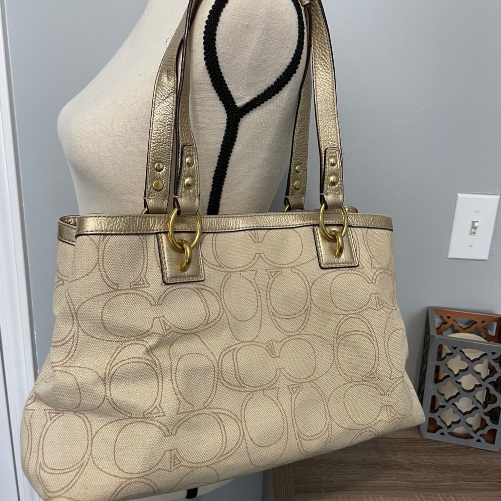 Coach Penelope Linen Carryall - Gem